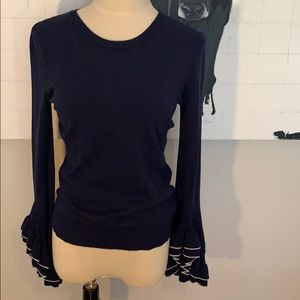 Milly | Sweaters | Milly M New Layered Ruffle Sleeve Pullover | Poshmark